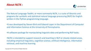 Categorizing And Pos Tagging With Nltk Python PPTX