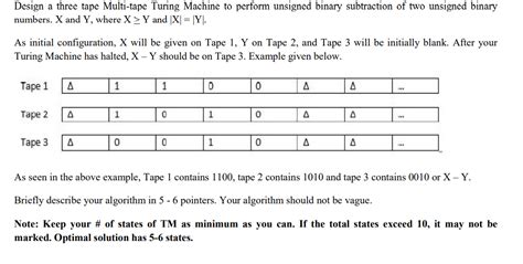 Solved Design A Three Tape Multi Tape Turing Machine To