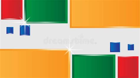 Colorful Rectangular Shapes Technology Background Place For Text Stock