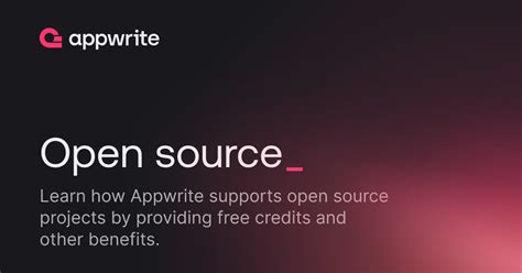 Open Source Docs Appwrite