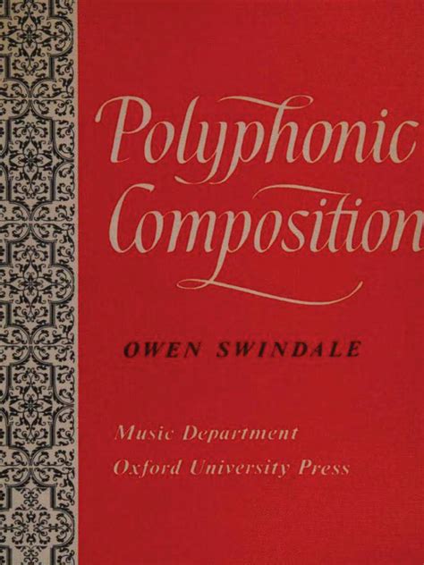 Polyphonic Composition An Introduction To The Art Of Composing Vocal