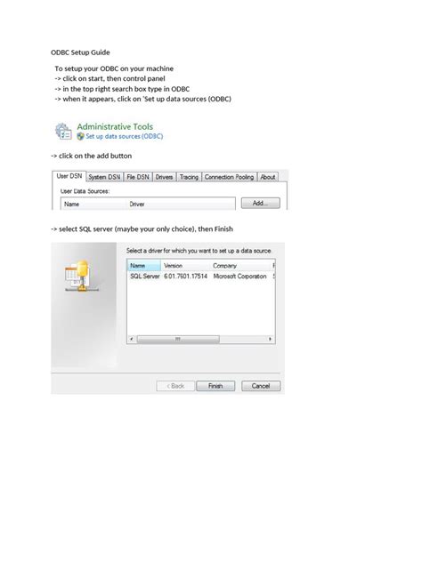 Simple Odbc Setup Guide Pdf