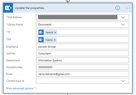 how to fill sharepoint metadata in word document template using quick