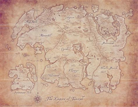 Maps Of Tamriel The Imperial Library