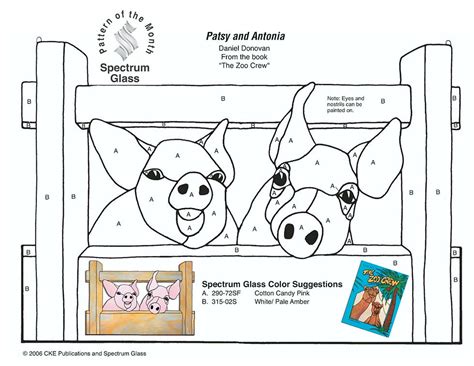 Patsy And Antonia Pigs Tucson Stained Glass