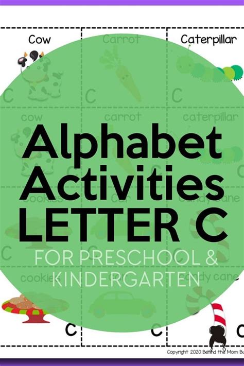 Letter C Worksheets And Activities For Kindergarten Behind The Mom Bun