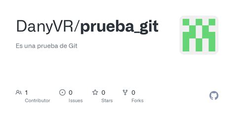 GitHub DanyVR Prueba Git Es Una Prueba De Git