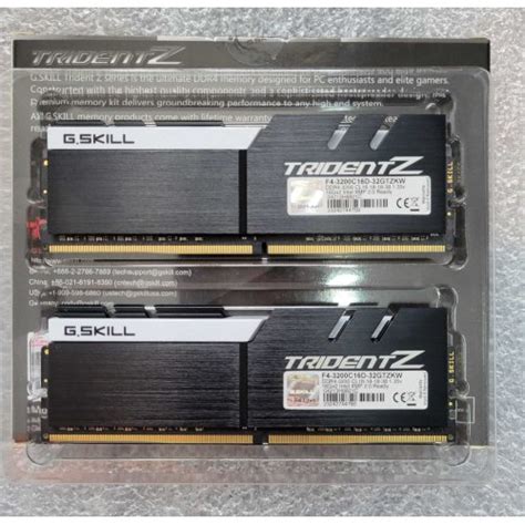 Продати Уцінка озп G Skill Ddr4 32gb 2x16gb 3200mhz Trident Z F4 3200c16d 32gtzkw Сліди