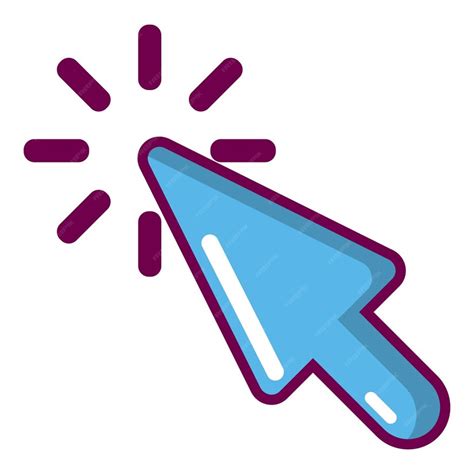 Premium Vector Cursor Click Icon Cartoon Illustration Of Cursor Click Vector Icon For Web