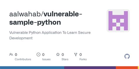Github Aalwahabvulnerable Sample Python Vulnerable Python