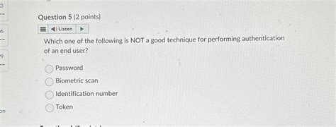 solved question 5 2 ﻿points listenwhich one of the