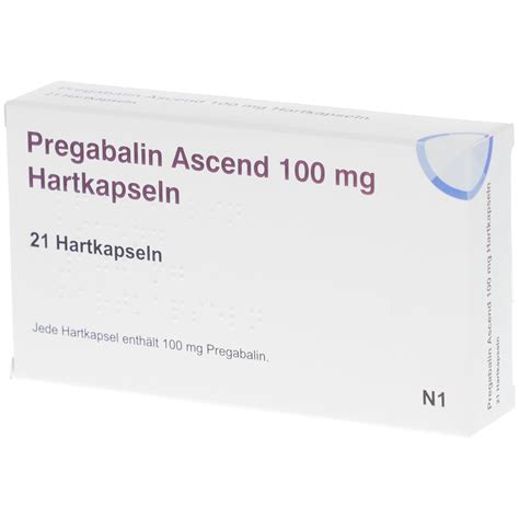 Pregabalin Ascend 100 Mg 21 St Mit Dem E Rezept Kaufen Shop Apotheke