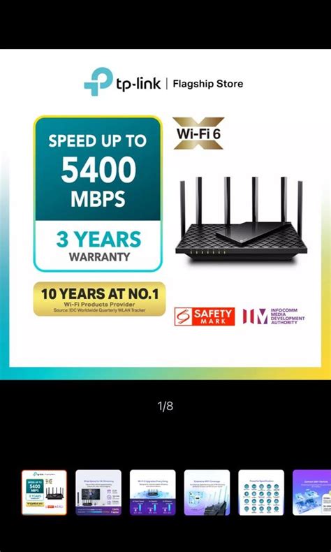 Tp Link Archer X73 Wi Fi 6 Router BNIB Computers Tech Parts Accessories Networking On