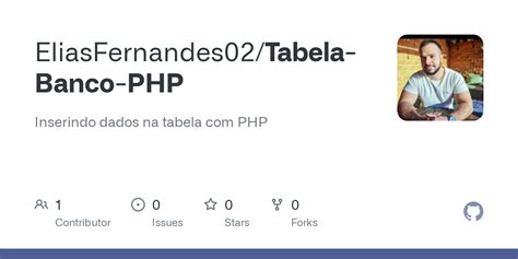 Github Eliasfernandes02tabela Banco Php Inserindo Dados Na Tabela Com Php