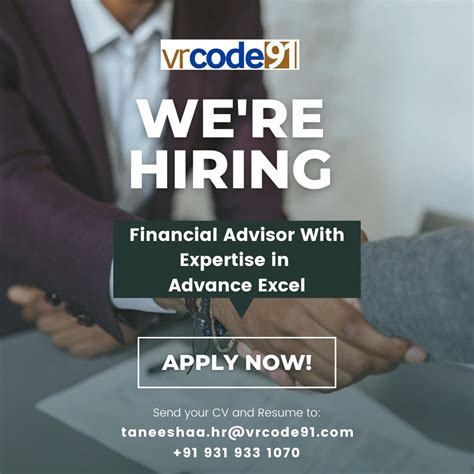 Hiringfor Financialadvisor Financial Advisor Advanced Excel Hiring Hiringcandidates