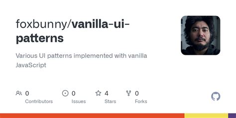 Github Foxbunnyvanilla Ui Patterns Various Ui Patterns Implemented