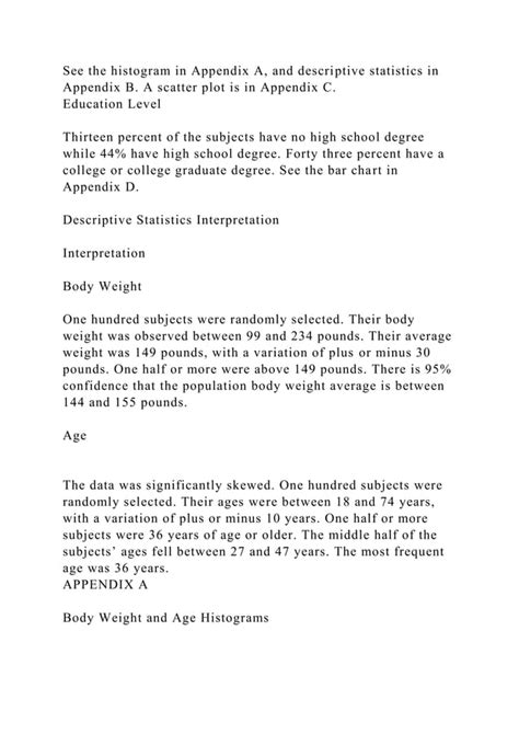 Descriptive Statistics And Interpretation Exampleqnt561 Versi Docx