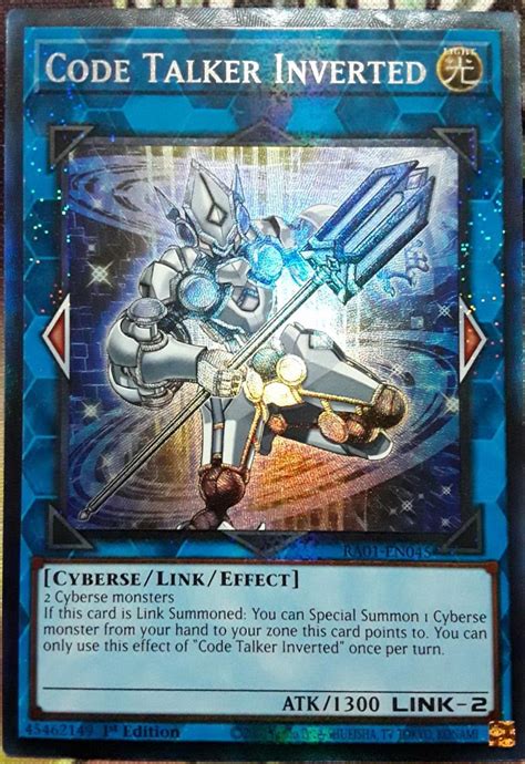 Code Talker Inverted Collector S Rare RA EN Prices YuGiOh Th Anniversary Rarity