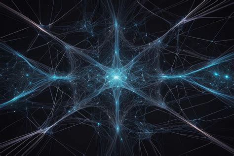 premium ai image ethereal neural network pulsating in a virtual void