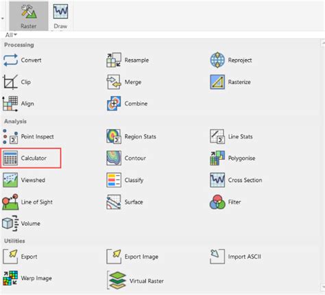 raster calculator başarsoft