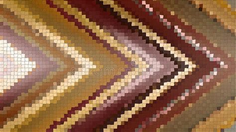 3d mosaic rendering based on an abstract angular composition consisting