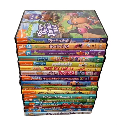 Nick Jr Dvd Lot 17 Backyardigans Yo Gabba Bubble Guppies Dora Umizo