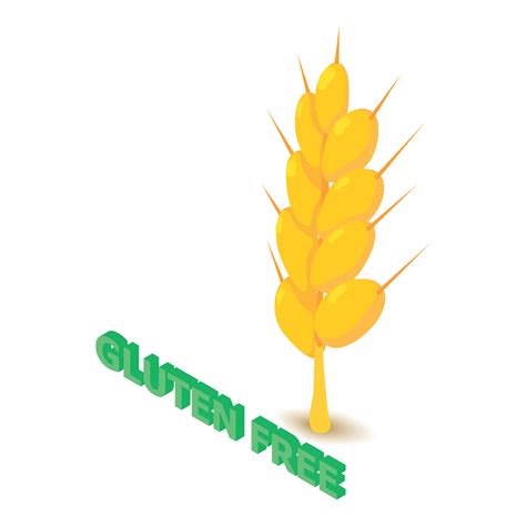 Gluten Allergen Free Icon Isometric Style 15282437 Vector Art At Vecteezy