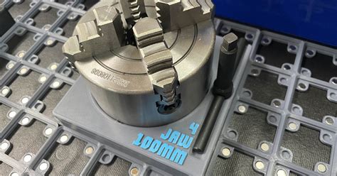 Gridfinity 4 Jaw 100mm Lathe Chuck Holder By Dotpunk Labs Download