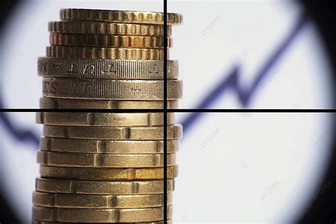 Targeted Growth Sniper Scope Focuses On Coin Stack With Ascending Chart