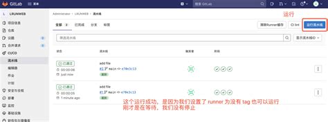 Gitlab 运行流水线、设置 Tags、设置 Pipeline 状态、添加徽章 阿里云开发者社区