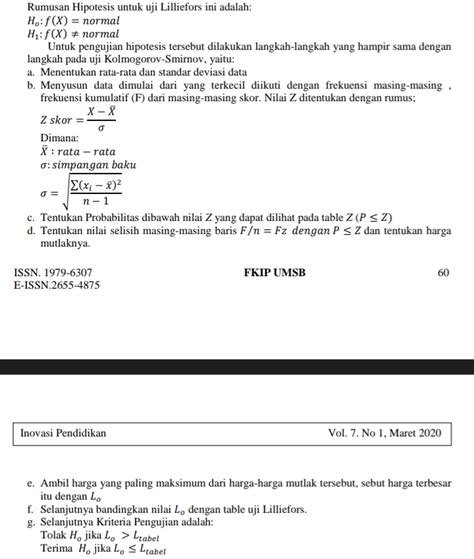 Akademia Penelitian Analisis Artikel Uji Prasyarat Analisis Uji