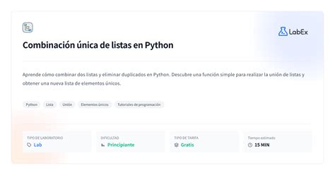 unión de listas en python tutoriales de programación labex