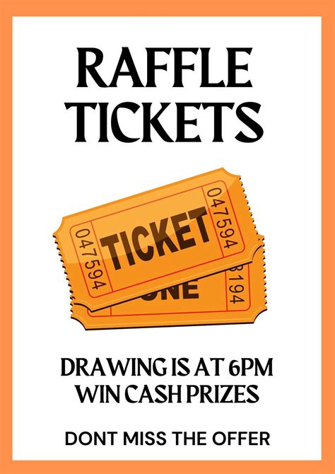 Free Printable Free Raffle Flyer Template Template Samples