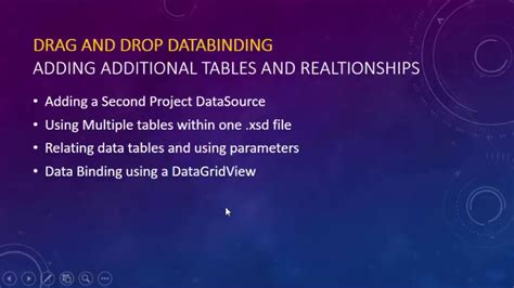 Visual Basic Tutorial 18 Dandd Databinding Adding Multiple Tables And Parameter Based Filtering