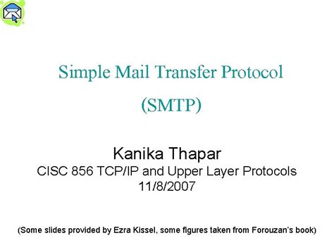 Simple Mail Transfer Protocol Smtp Kanika Thapar Cisc