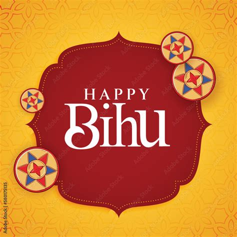 Greeting Background With Gamosa Japi Bamboo Hat And Pepa Horn For