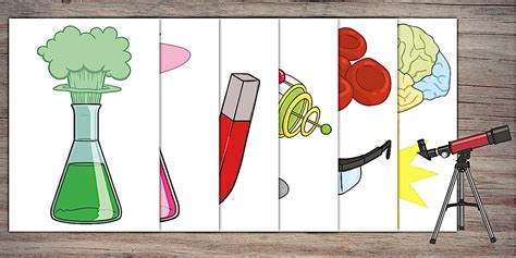 Mad Science Photobooth Props Twinkl Party Teacher Made