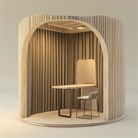 3d Rendering Of Booth Mockup Online Design Iso Premium Ai Generated Image