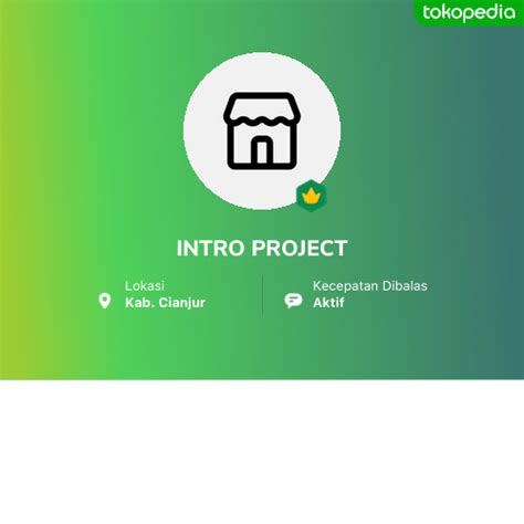 Toko Intro Project Online Produk Lengkap And Harga Terbaik Tokopedia