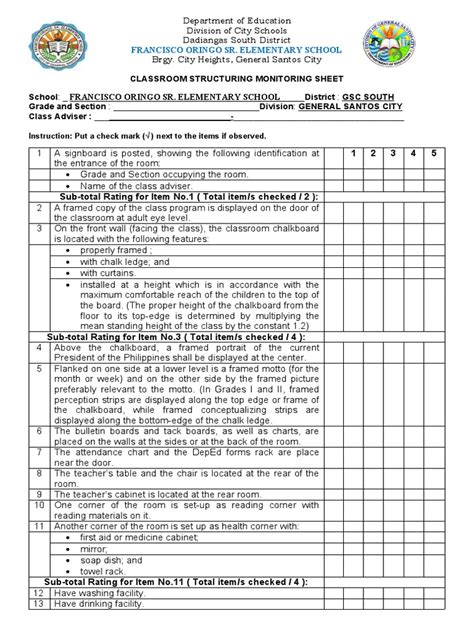 Francisco Oringo Sr Elementary School Pdf Cognition Behavior Modification