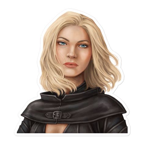 Thea Portrait Kisscut Sticker Madschofield