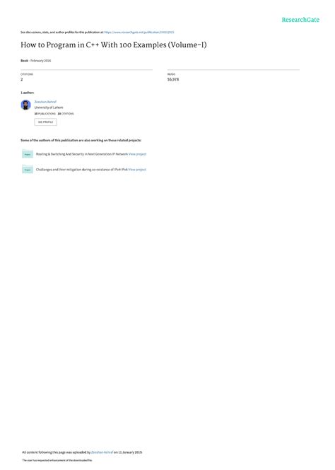 Howto Programin C 978 3 659 84969 5 See Discussions Stats And