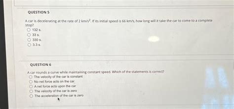 solved a car is decelerating at the rate of 2 km s2 if its