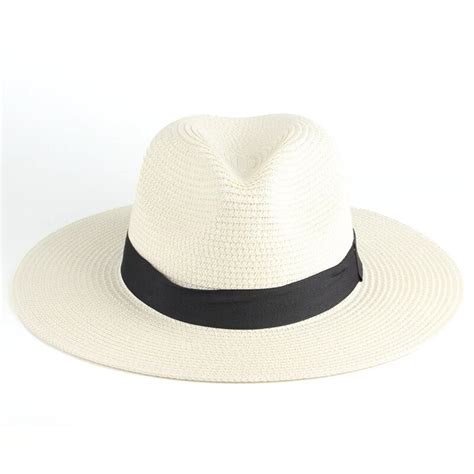 조정 가능한 클래식 파나마 모자 수제 에콰도르 태양 모자 남성 비치 밀짚 모자 남성 Uv 보호 캡 Aliexpress