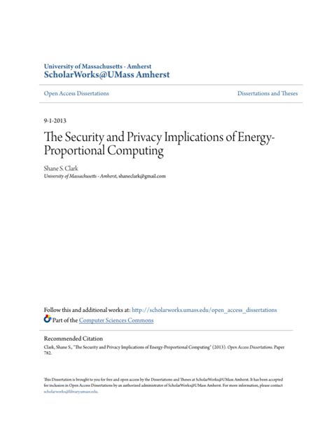 The Security And Privacy Implications Of Energy Pdf Power Supply