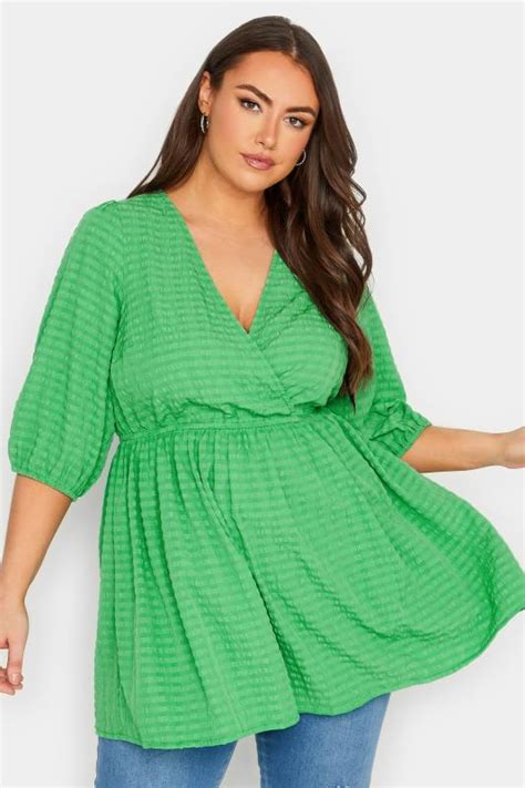 Plus Size Wrap Tops Wrap Around Tops Yours Clothing