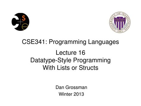 Ppt Cse341 Programming Languages Lecture 16 Datatype Style