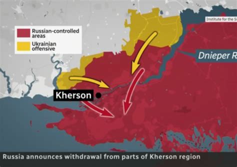 Ukraine Russia Withdraws Troops From Key Southern City