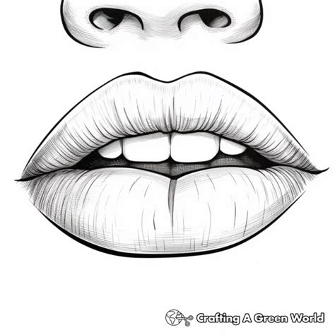 Lips Coloring Pages Free And Printable