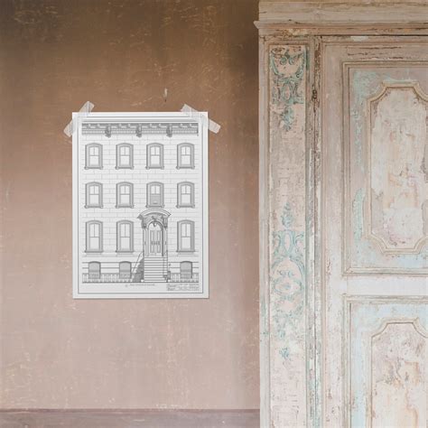 Sex And The City Carrie S Apartment And Just Like That House Blueprint Wall Art Art